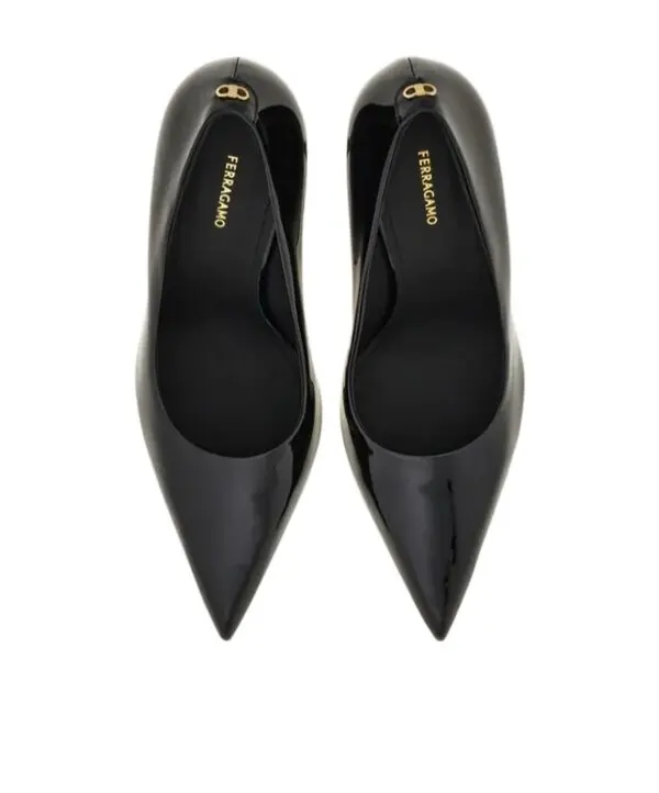 FERRAGAMO Pointed Toe Pumps - Black
