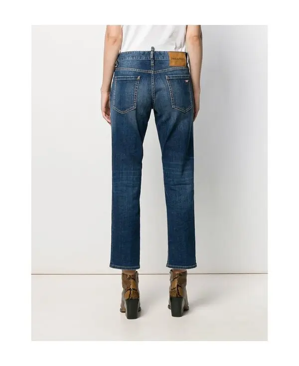 Dsquared2 Mid-rise Cropped Jeans
