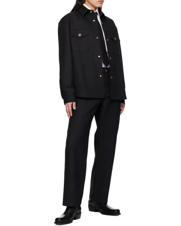 Versace Square-toe Zipped Boots
