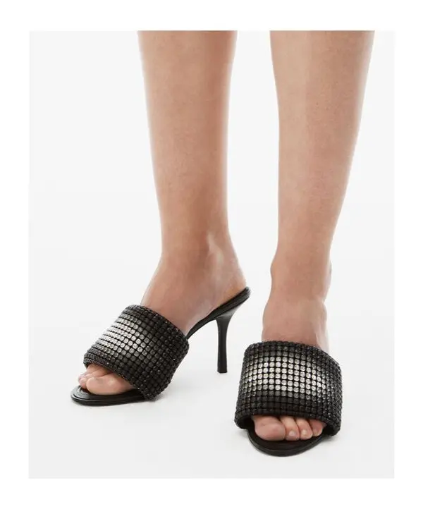Alexander Wang Heiress Embellished Mules - Black
