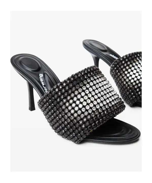 Alexander Wang Heiress Embellished Mules - Black