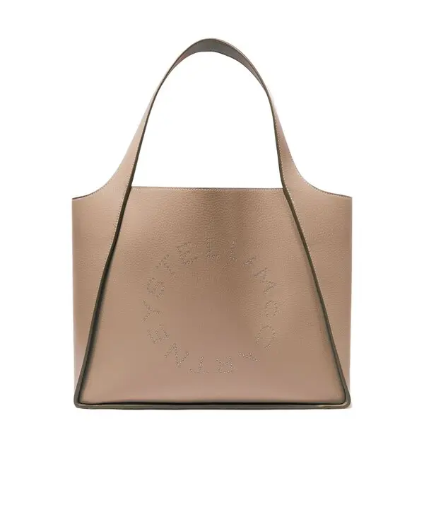 Stella McCartney Logo Perforated Tote Bag - Moos