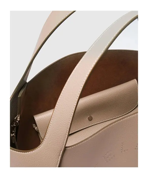 Stella McCartney Logo Perforated Tote Bag - Moos