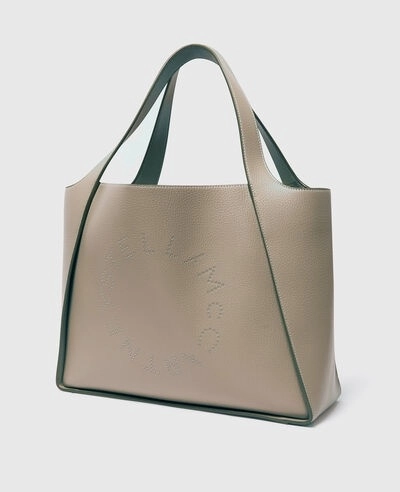 Stella McCartney Logo Perforated Tote Bag - Moos
