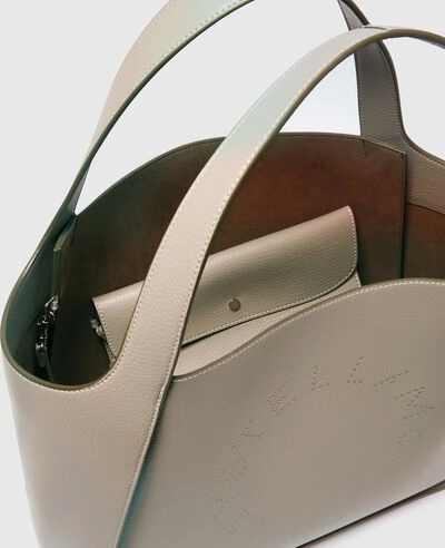 Stella McCartney Logo Perforated Tote Bag - Moos