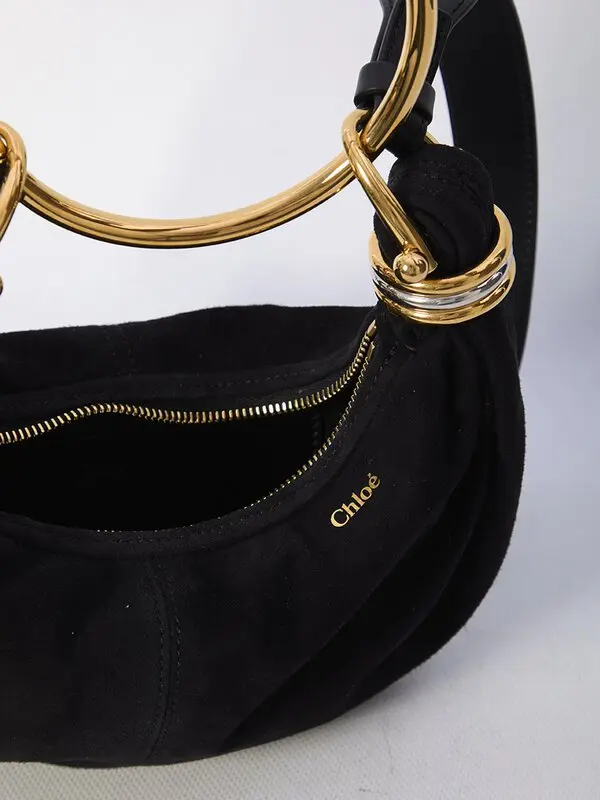Chloé Mini Bracelet Hobo Bag - Black
