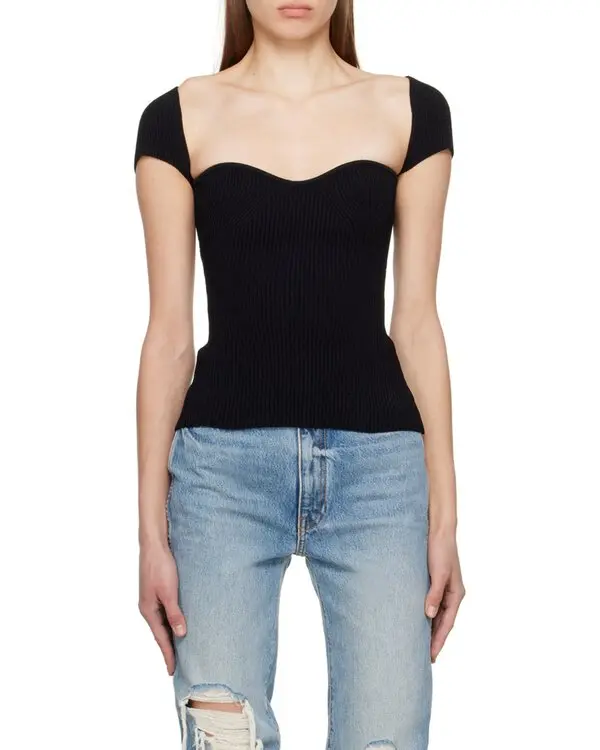 Khaite Ribbed Knit Top