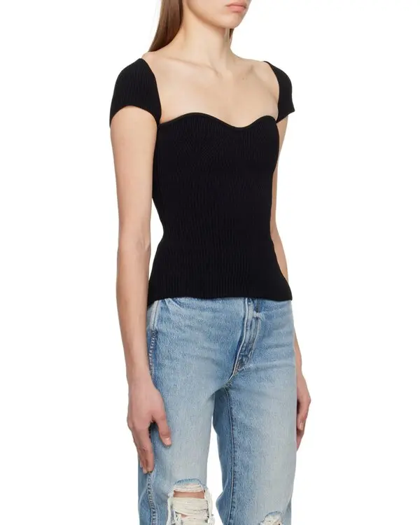 Khaite Ribbed Knit Top