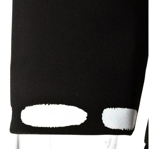 Moschino Round Neck Long Sleeve Dress With Contrast Trim