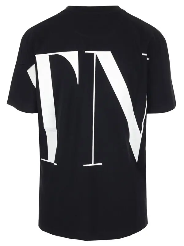 Valentino Garavani Vltn Logo Print Crewneck T-shirt - Black