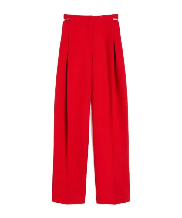 Sportmax Pleat Detailed Wide Leg Pants