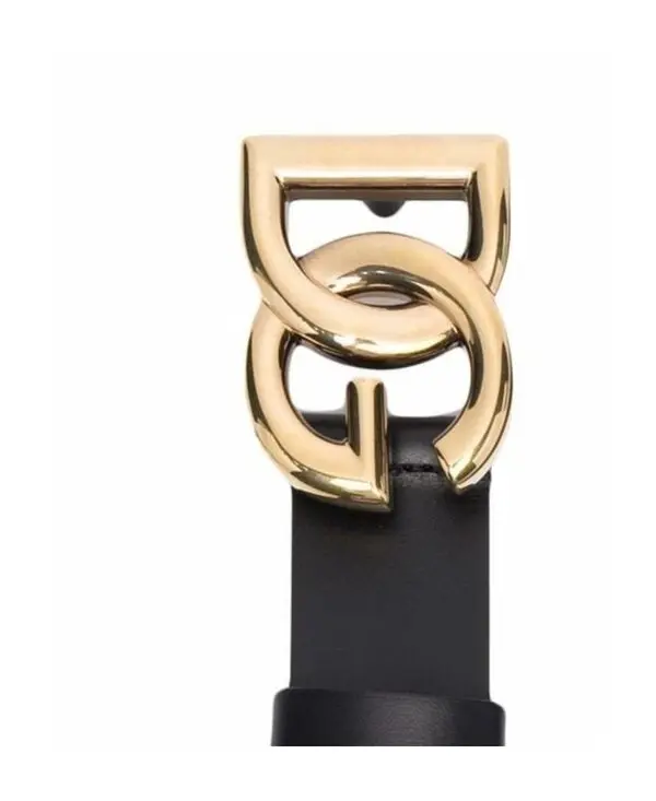 Dolce & Gabbana Dg Plaque Buckle Belt