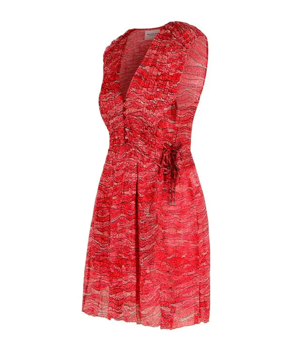 Isabel Marant Étoile V-neck Mini Dress With Side Bow Detail