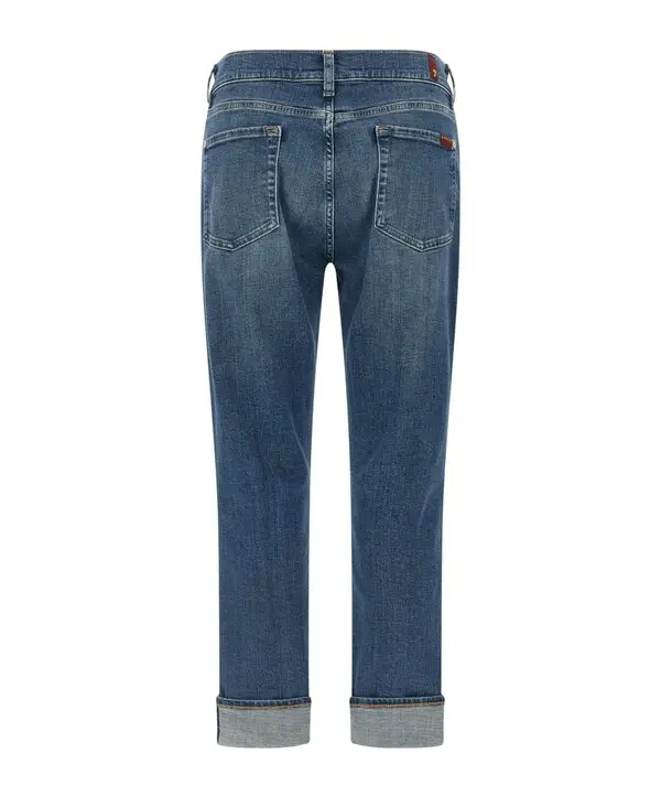 7 For All Mankind Relaxed Skinny Jeans With Turn-up Hem