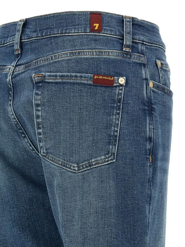 7 For All Mankind Relaxed Skinny Jeans With Turn-up Hem