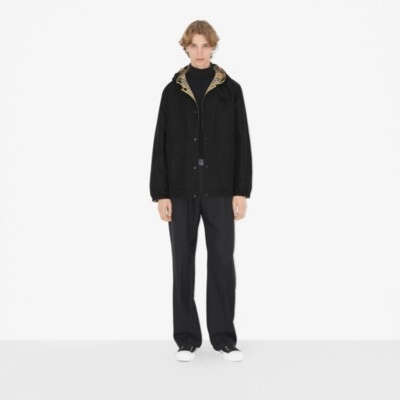 Burberry Checked Hooded Reversible Jacket