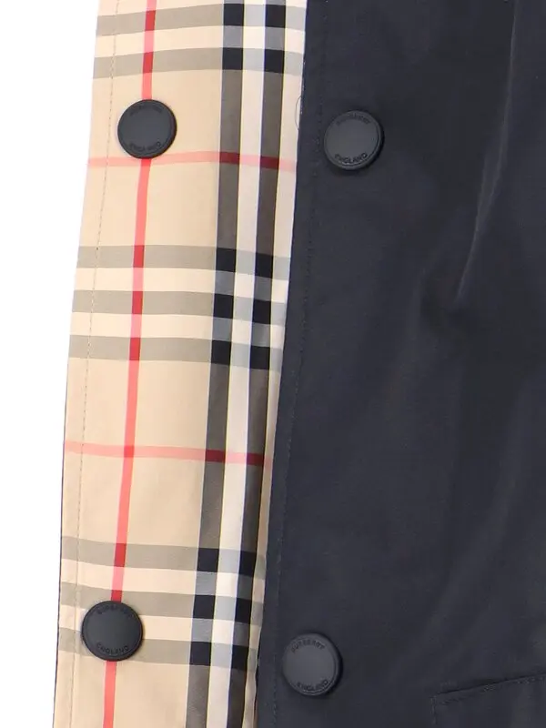 Burberry Checked Hooded Reversible Jacket