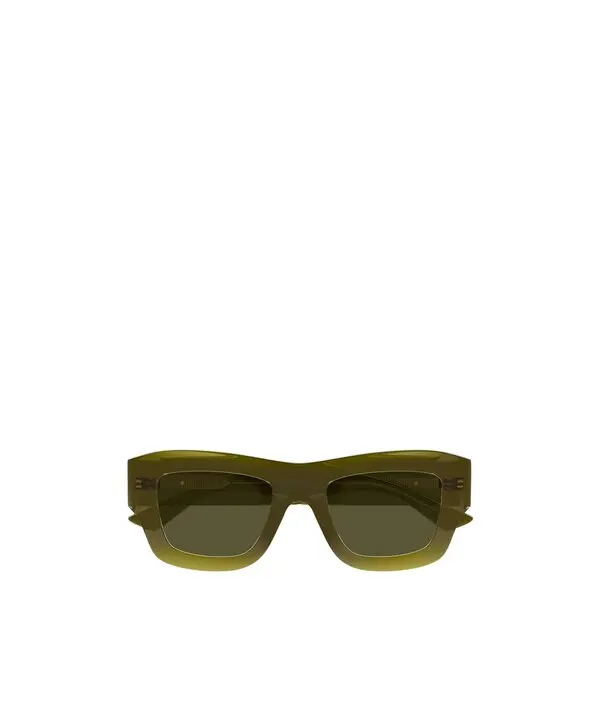 Bottega Veneta Ultrathin Squared Sunglasses - Green