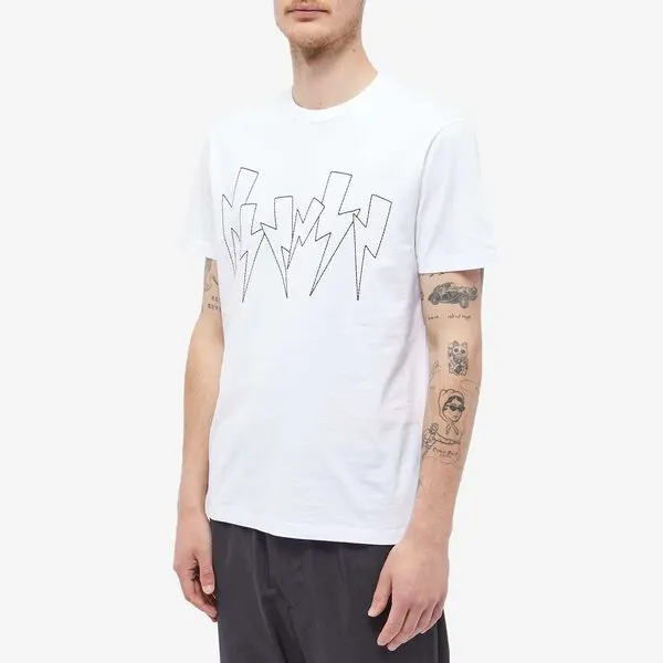 Neil Barrett Thunderbolt-print Crew-neck T-shirt