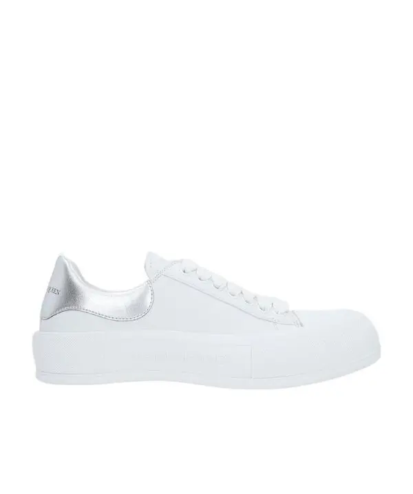 Alexander McQueen Deck Lace Up Sneakers - White