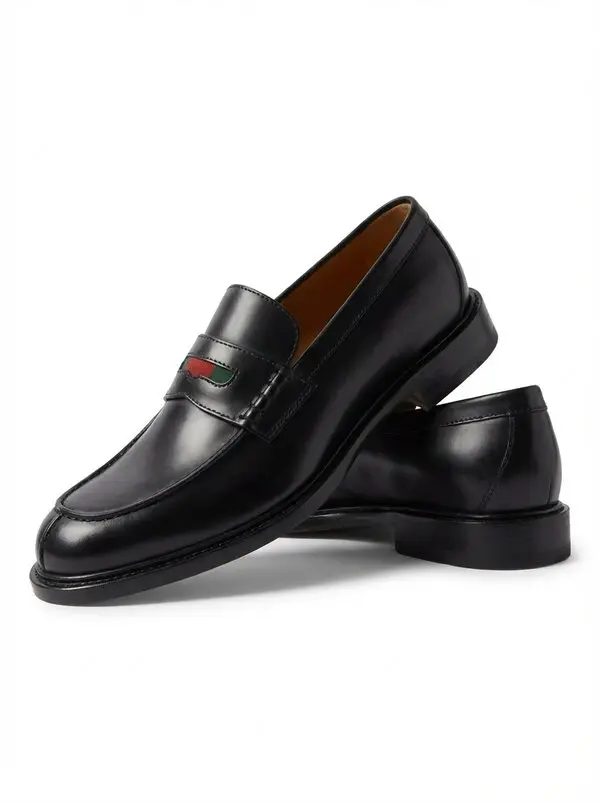 Gucci Web Detailed Loafers