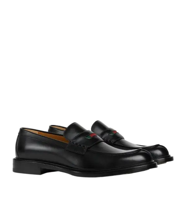 Gucci Web Detailed Loafers