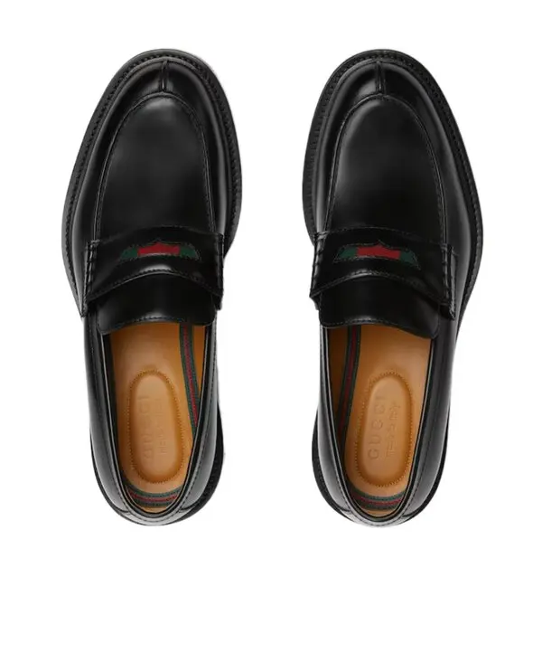 Gucci Web Detailed Loafers