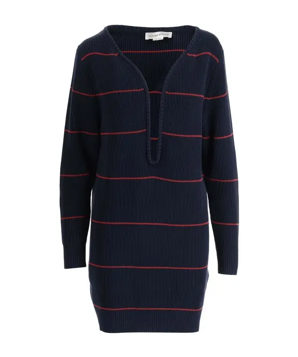 Victoria Beckham Striped Knit Dress