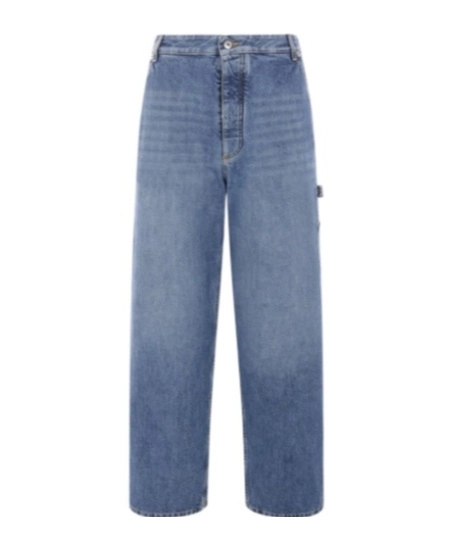 Bottega Veneta Vintage Cargo Jeans - Medium Blue