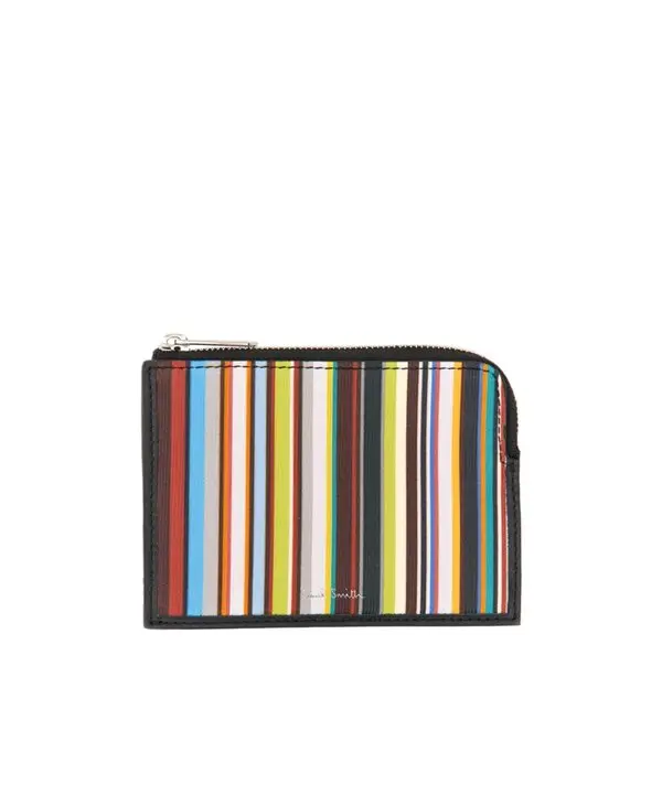 Paul Smith Signature Stripe Zip-up Wallet - Multicolor