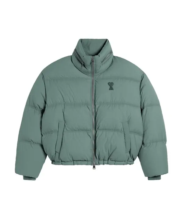Ami De Coeur Down Puffer Jacket - Green