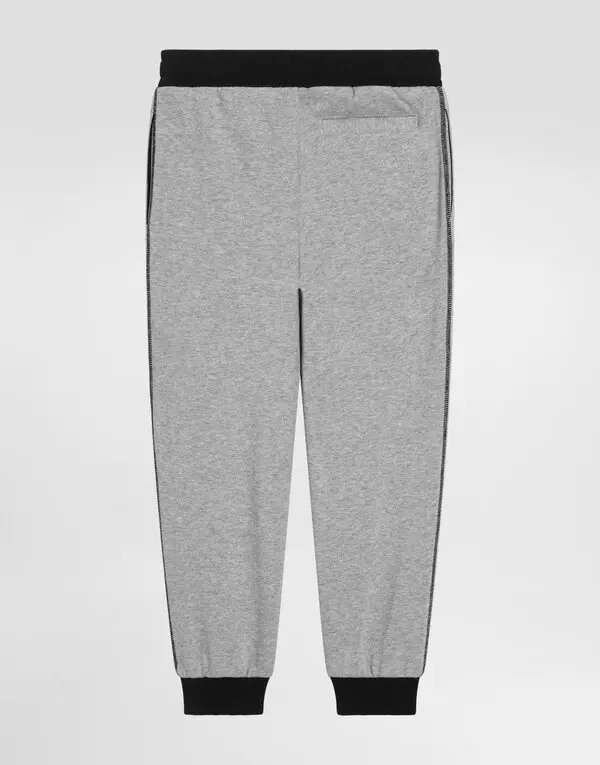 Dolce & Gabbana Cotton Track Pants With Designer Logo