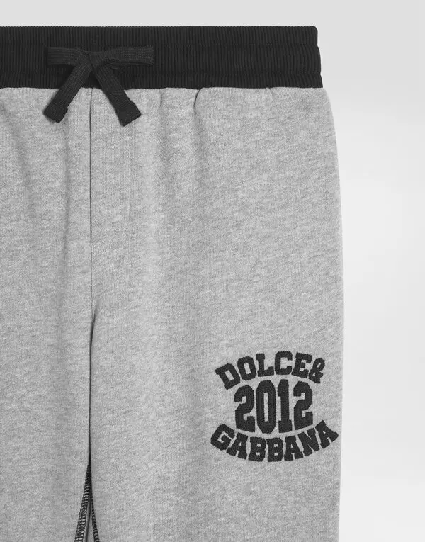 Dolce & Gabbana Cotton Track Pants With Designer Logo
