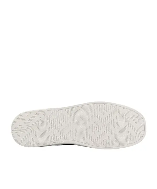 Fendi Low-top Lace-up Sneakers With Ff Inlay