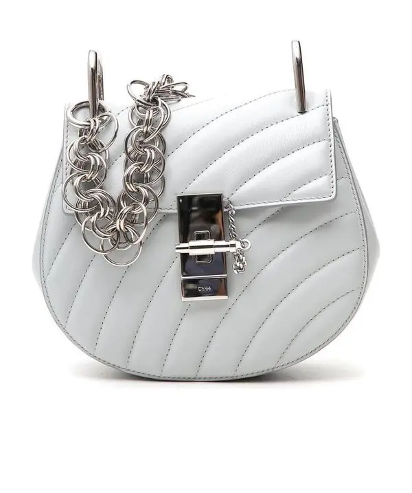 Chloé Quilted Piggy Bag - White