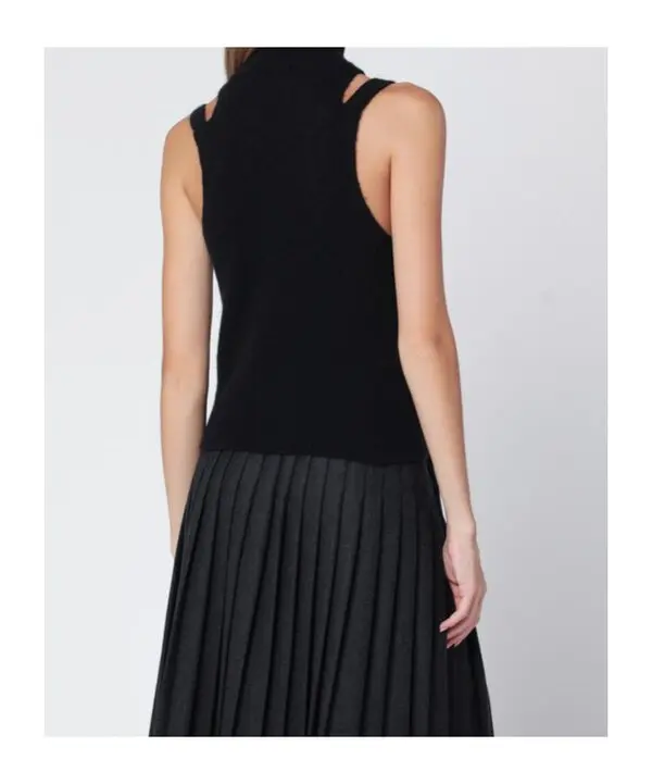 ROBERTO COLLINA Sleeveless Turtleneck Knitwear