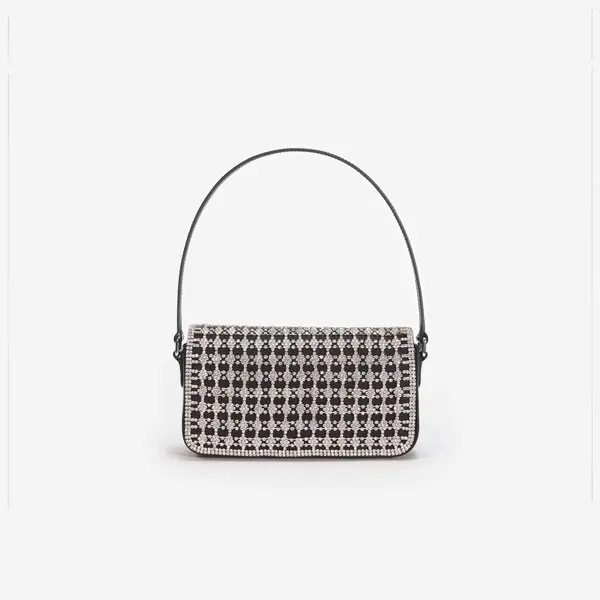 SELF-PORTRAIT Embellished Baguette Bag