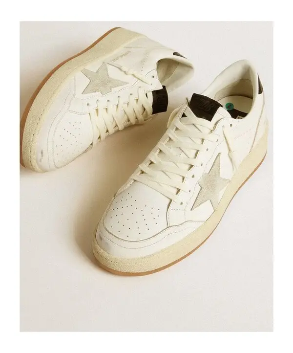 GOLDEN GOOSE Ballstar Lace-up Sneakers - White