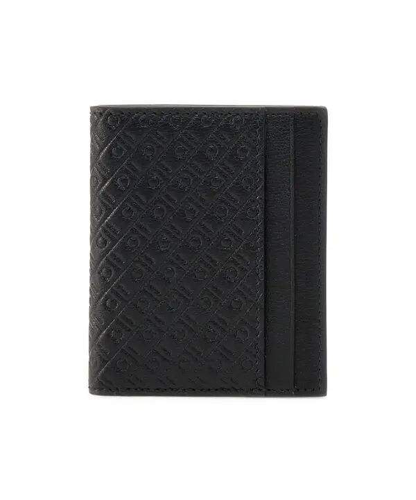 FERRAGAMO Monogram Credit Card Holder - Black