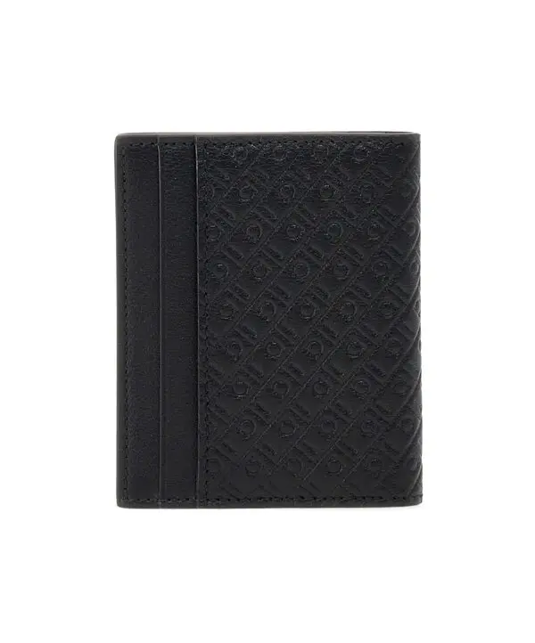FERRAGAMO Monogram Credit Card Holder - Black
