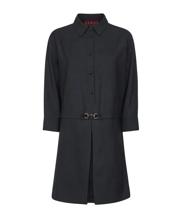 Gucci Relaxed Fit Horsebit Mini Dress