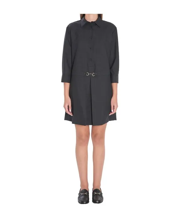 Gucci Relaxed Fit Horsebit Mini Dress
