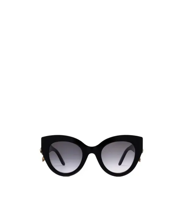 Alexander McQueen Cat Eye Frame Sunglasses - Black