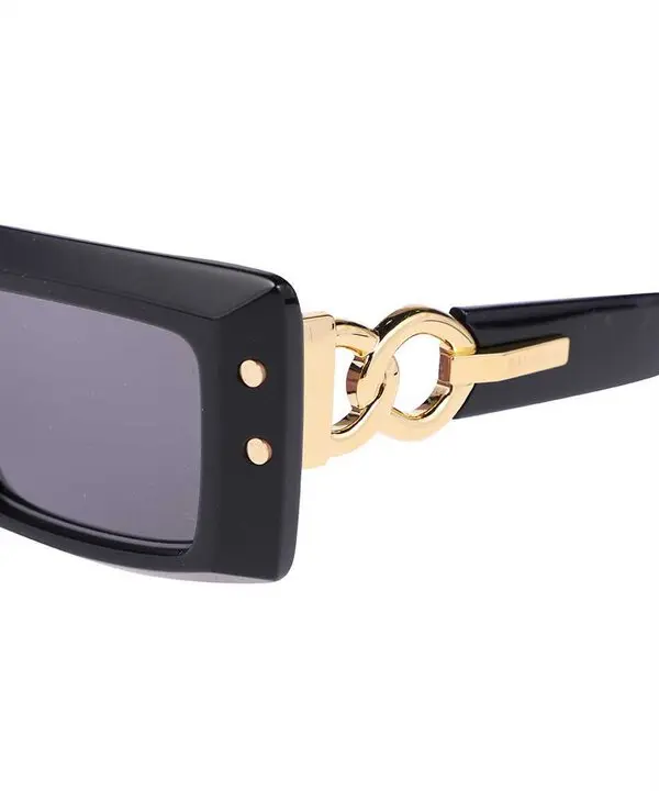 Balmain Imperial Square Frame Sunglasses - Black
