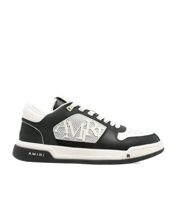 Amiri Logo Embossed Lace-up Sneakers - Black