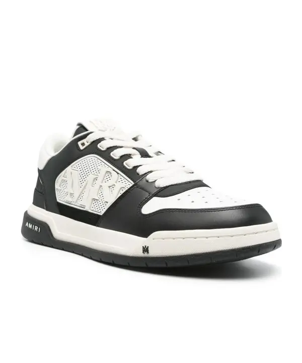 Amiri Logo Embossed Lace-up Sneakers - Black