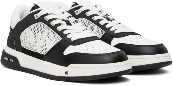Amiri Logo Embossed Lace-up Sneakers - Black