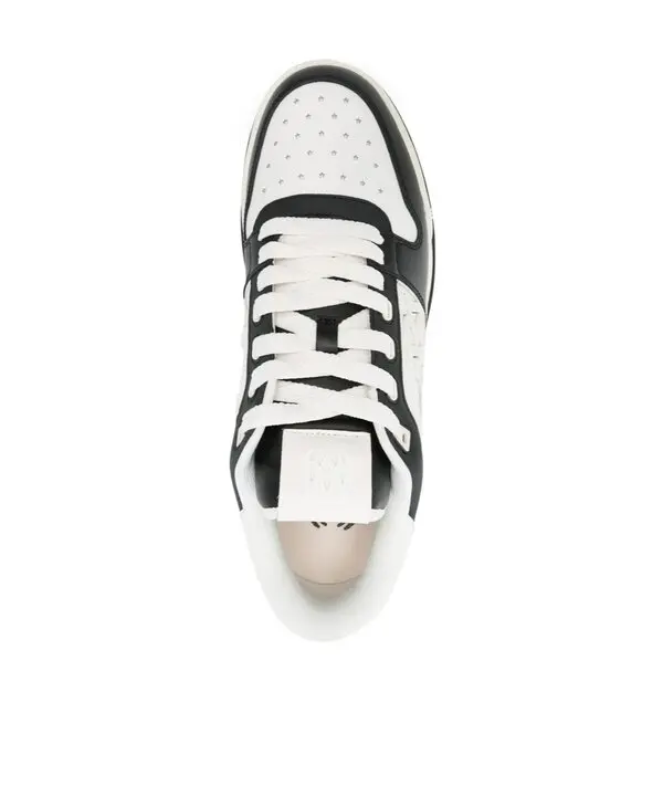 Amiri Logo Embossed Lace-up Sneakers - Black