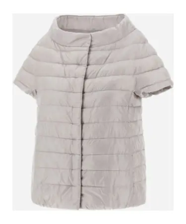 Herno Quilted Short-sleeved Down Jacket - Gray