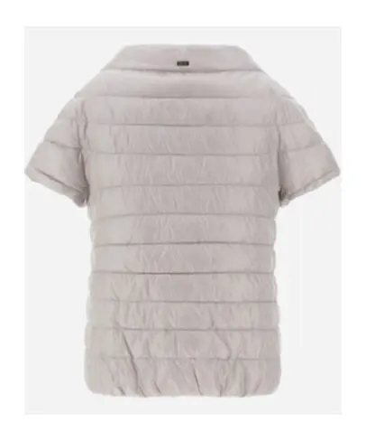 Herno Quilted Short-sleeved Down Jacket - Gray